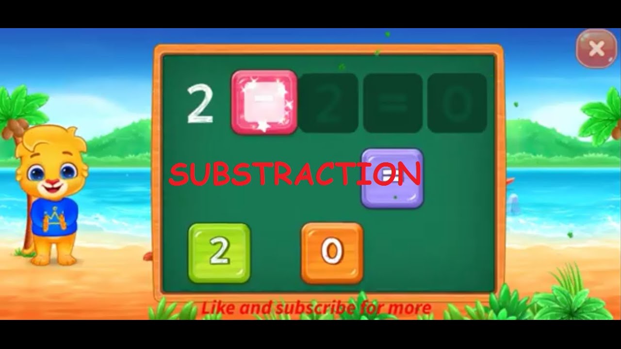Subtraction for kids | Learn How To Subtract | Maths for Kids KIDSLOVE ...