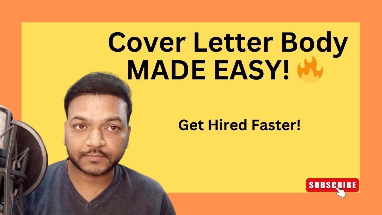 How to Write the Perfect Cover Letter Body (Step-by-Step) - YouTube