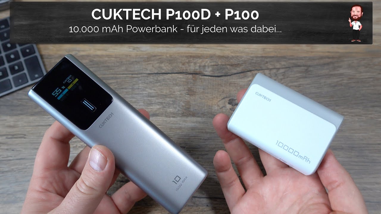 CUKTECH PB100P + PB100 | 10k mAh unterschiedlich verpackt - kompakte ...