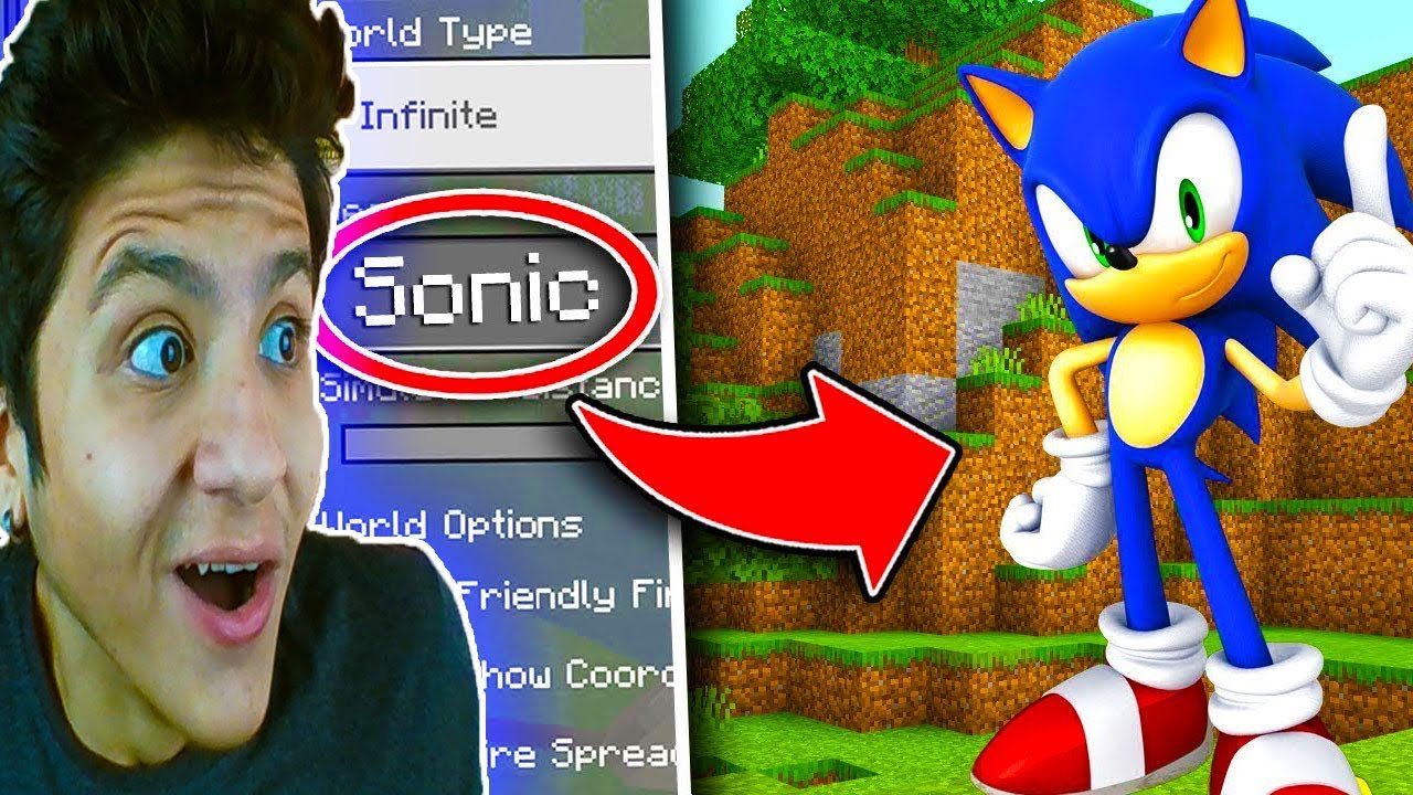 GECE 3'te MİNECRAFT SONİC SEED OYUNA GİRMEYİN ! - YouTube