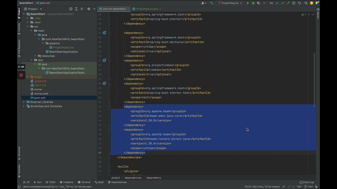 Setting up Apache Beam Pipeline with JAVA SDK. 01 - YouTube