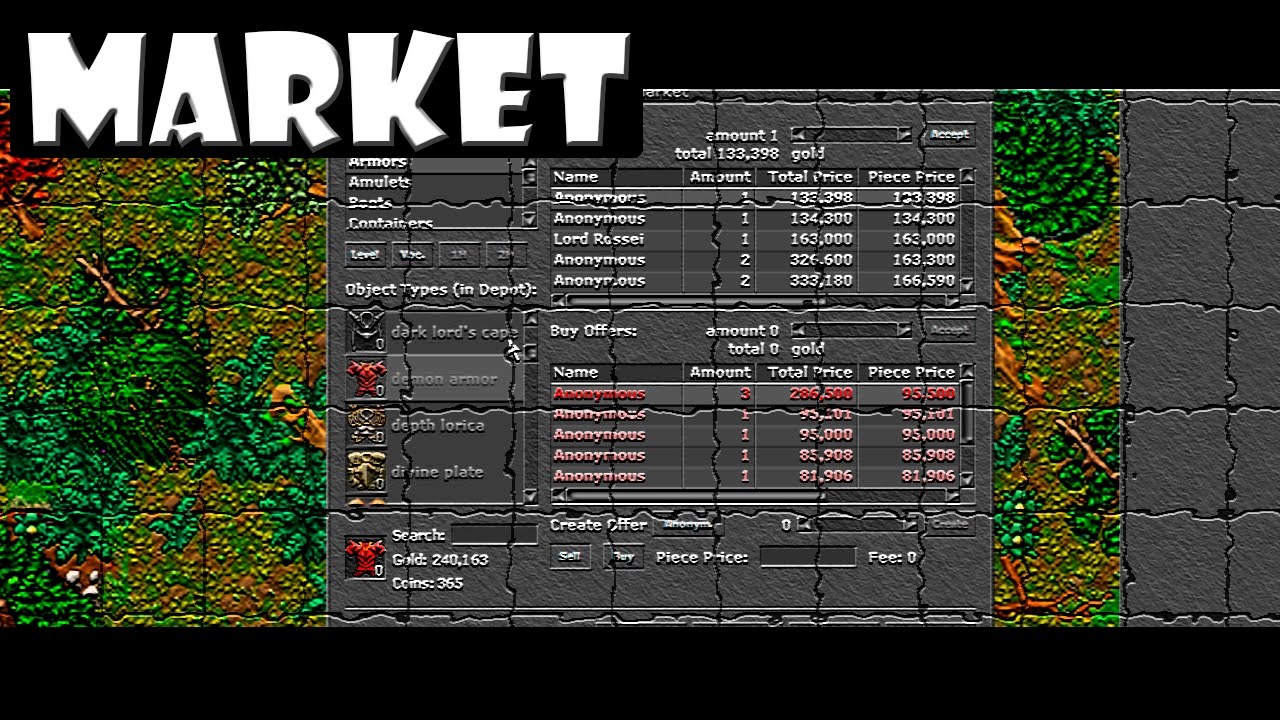 TIBIA 11 MARKET DE 100K A 1KK - #129 - YouTube