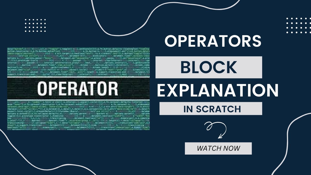 Operators Block Explanation in Scratch | Little Genius Chhavi - YouTube
