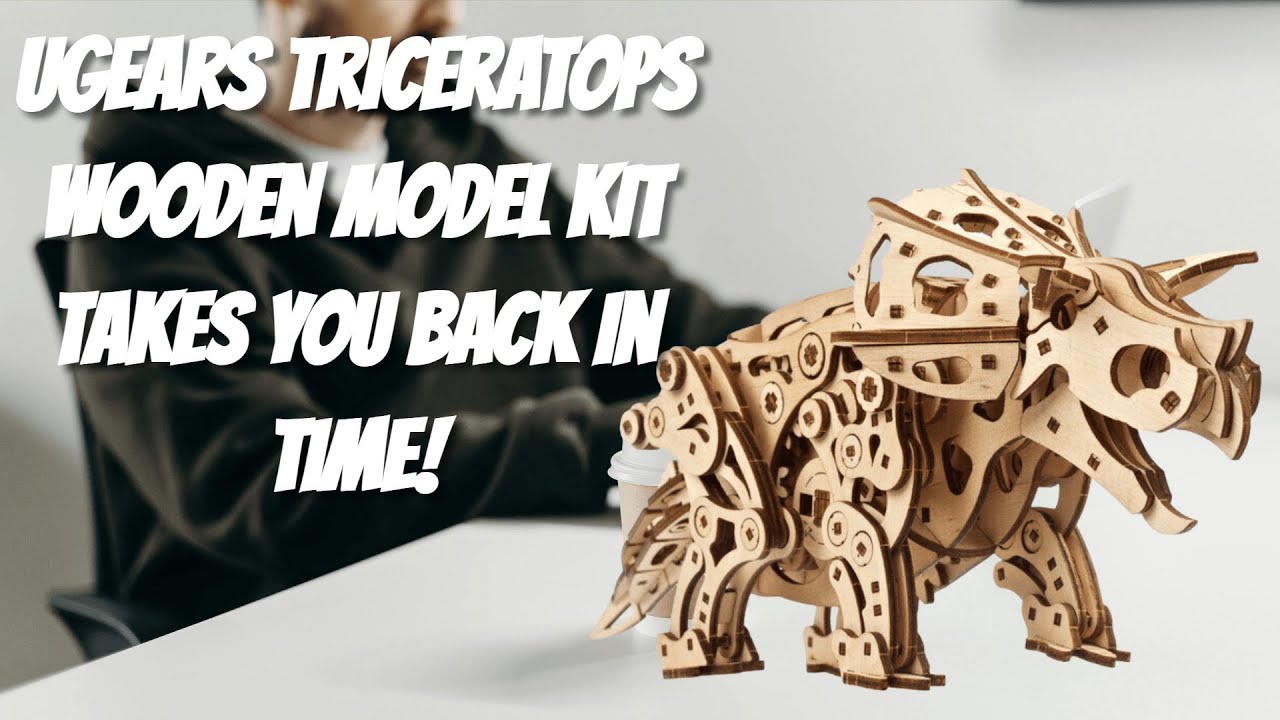 UGears Triceratops Model Wooden Kit - YouTube