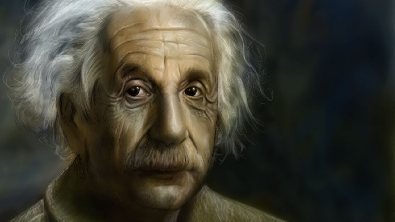 Albert EINSTEIN Portrait - Speedpainting - YouTube