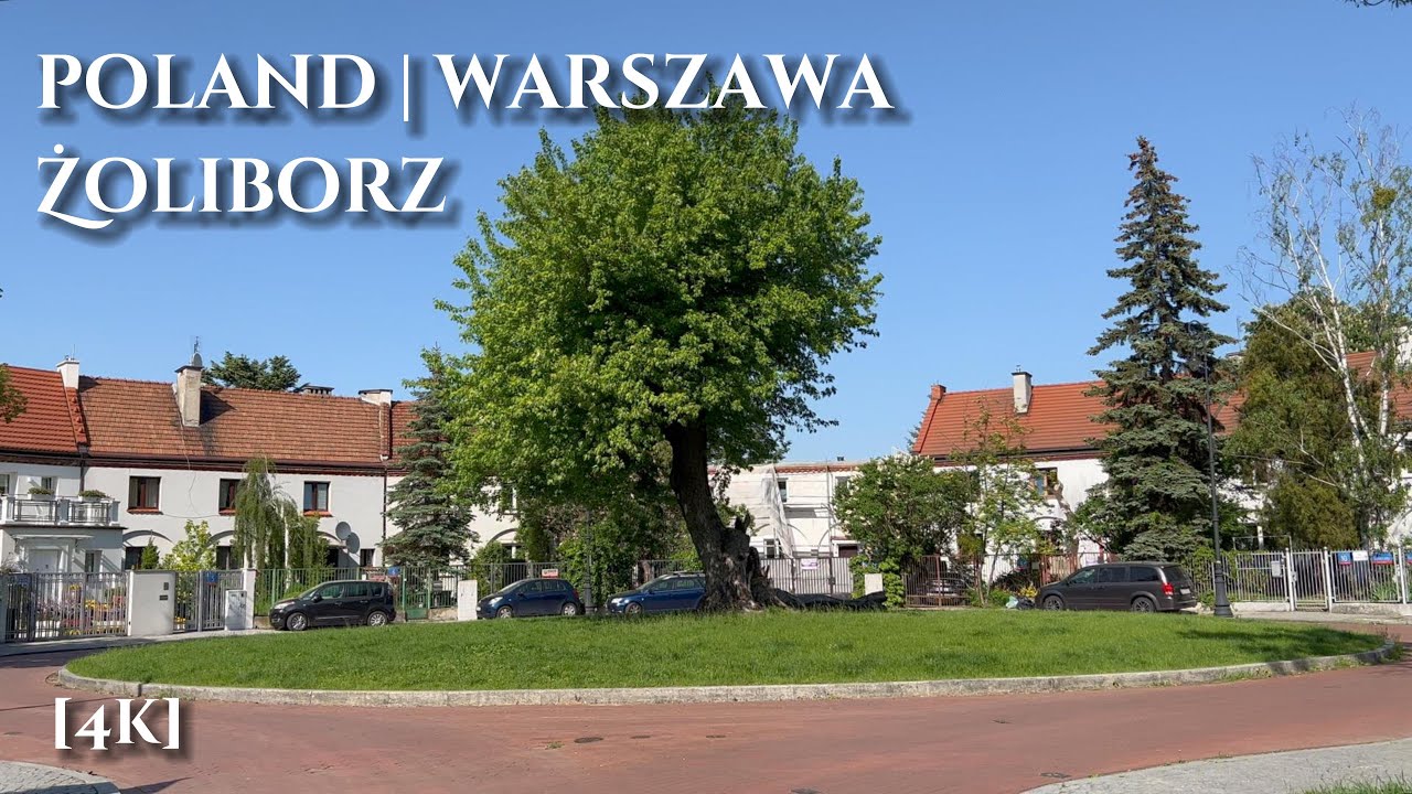 Walk in the Warsaw (Poland). 4K City Walk. Żoliborz - YouTube