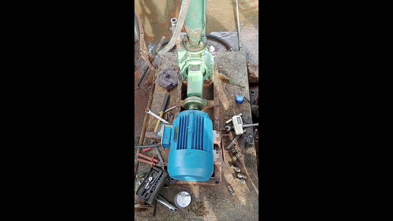 Alignment Motor Pompa Reverse Osmosis - YouTube