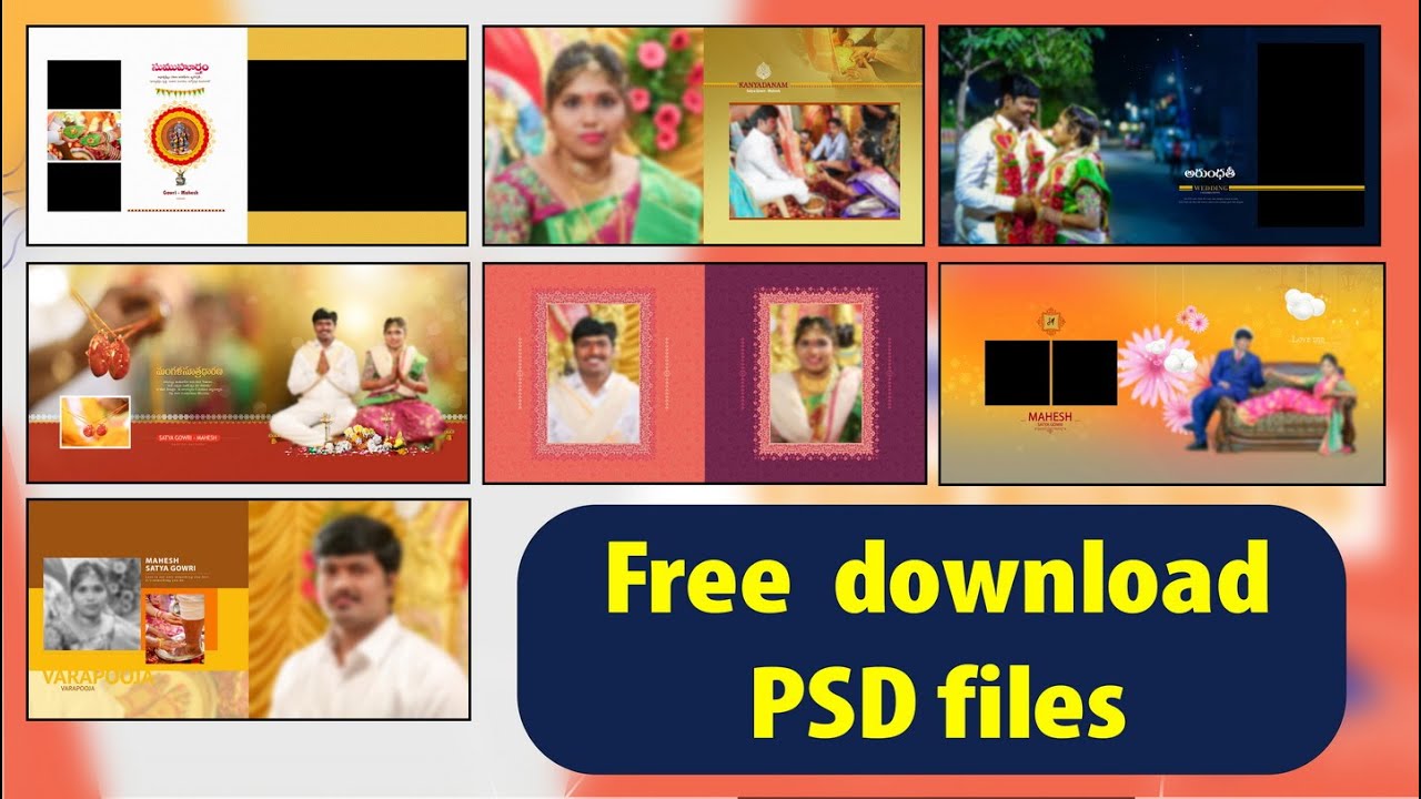 Free Wedding 12x24 Vol 2 NEW psd files Download || Photoshop wedding ...
