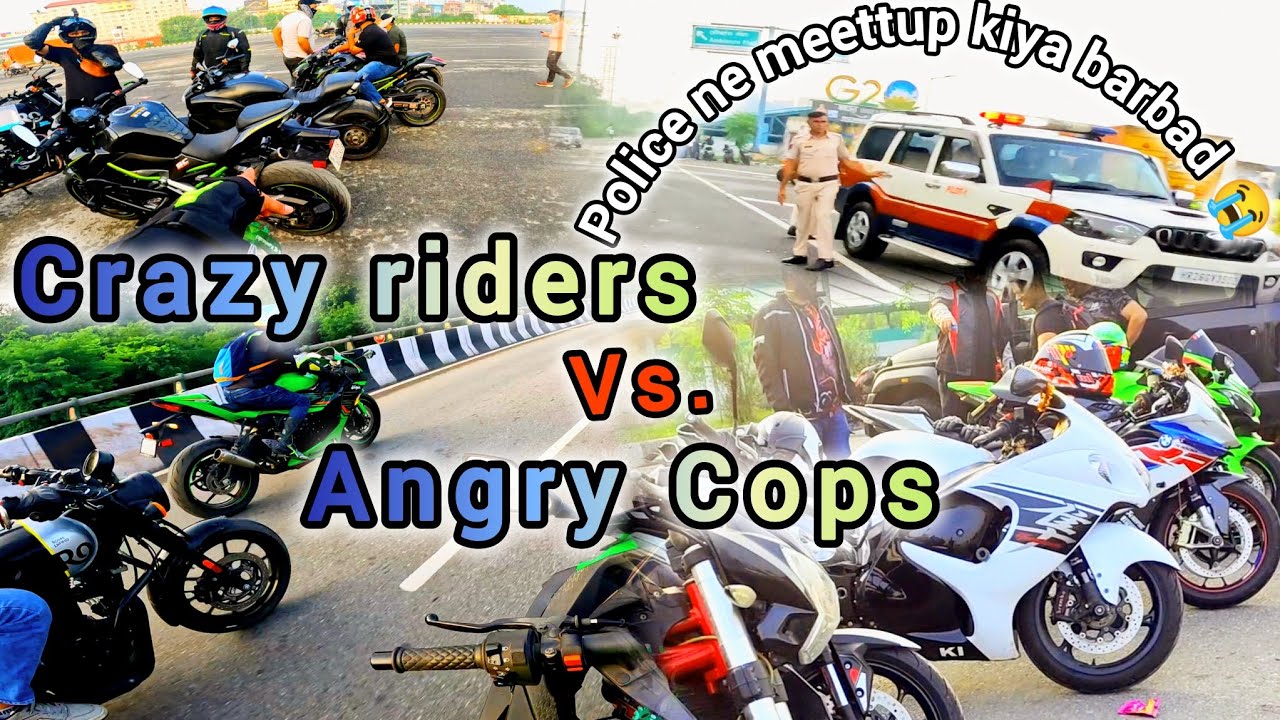 Crazy Riders Vs. Angry Cops 😡 | Sunday Ride pe police aa gayi ...