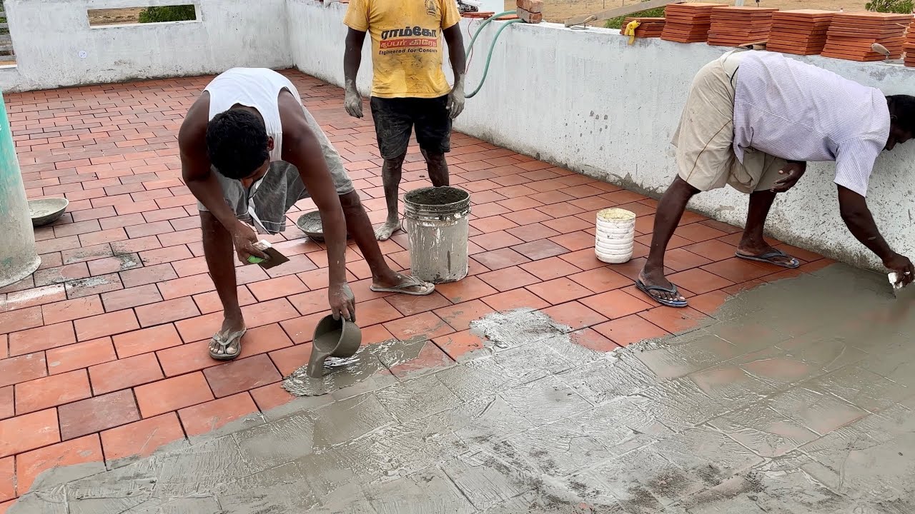 Excellent Cool roof Construction-Terrace cool roof tile joint cement ...