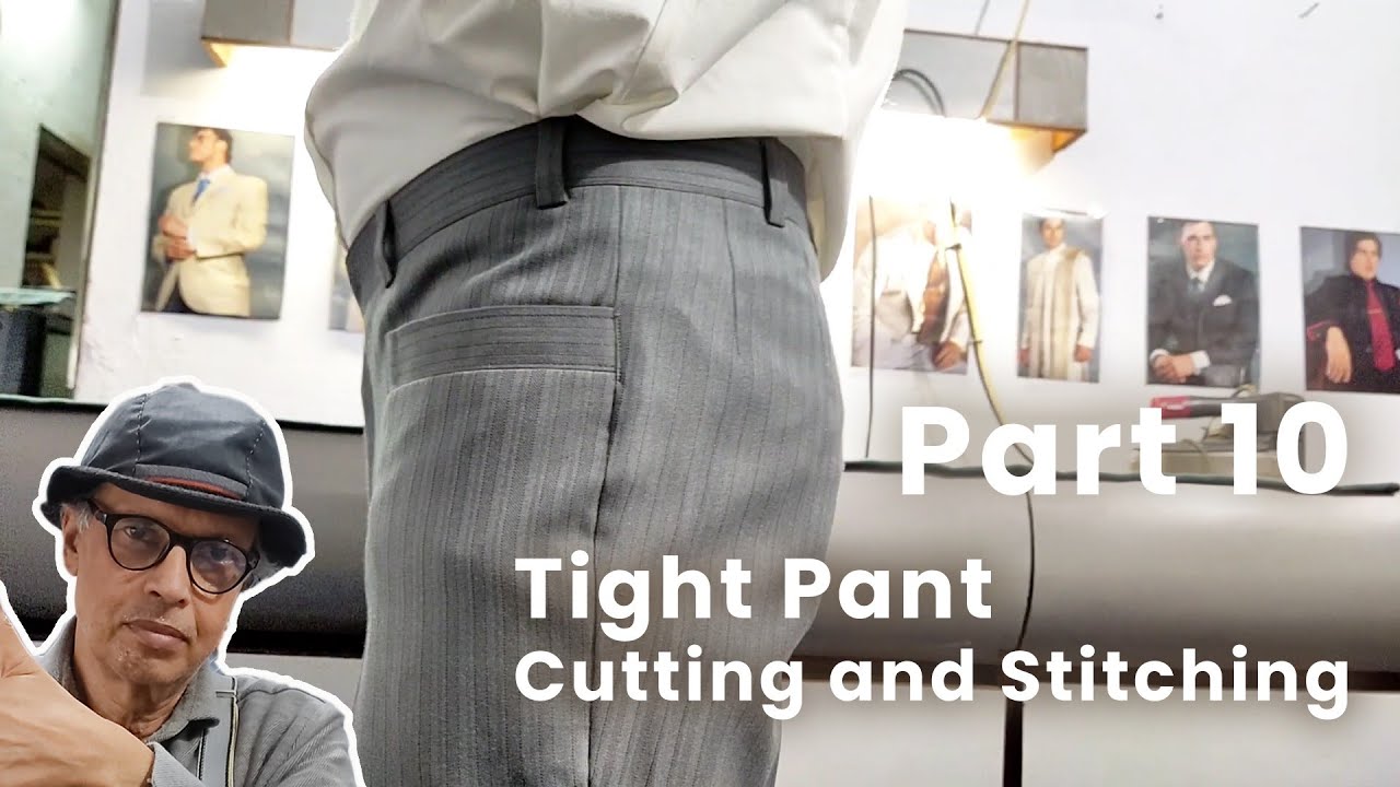 Tight Pant Cutting And Stitching | Skin Tight Pant Cutting And ...