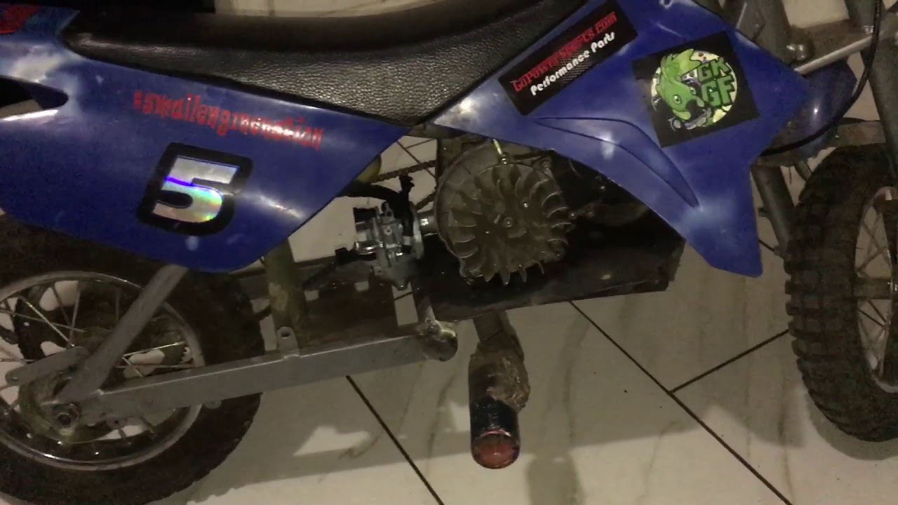49cc razor dirt bike get more upgrades - YouTube