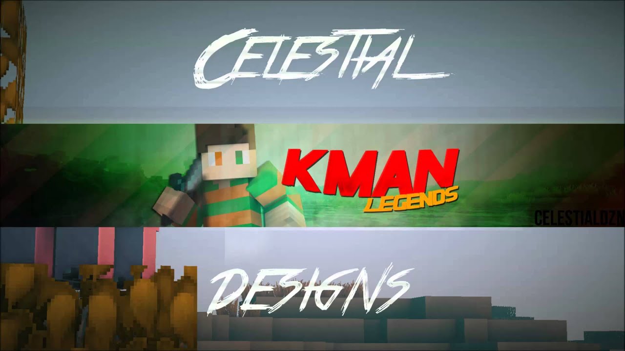 Minecraft GFX Banner Showcase "KManLegends" - YouTube