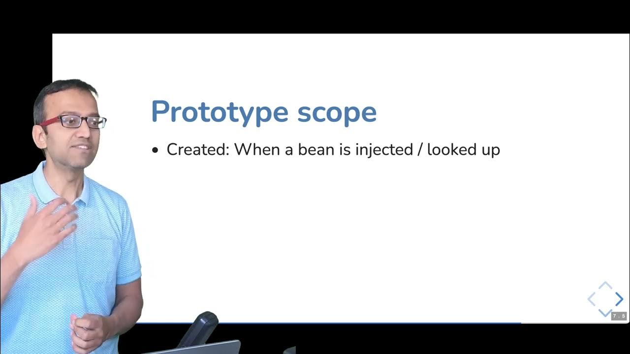 28 Exploring Singleton and Prototype Scopes (Modern Spring from Scratch) - YouTube