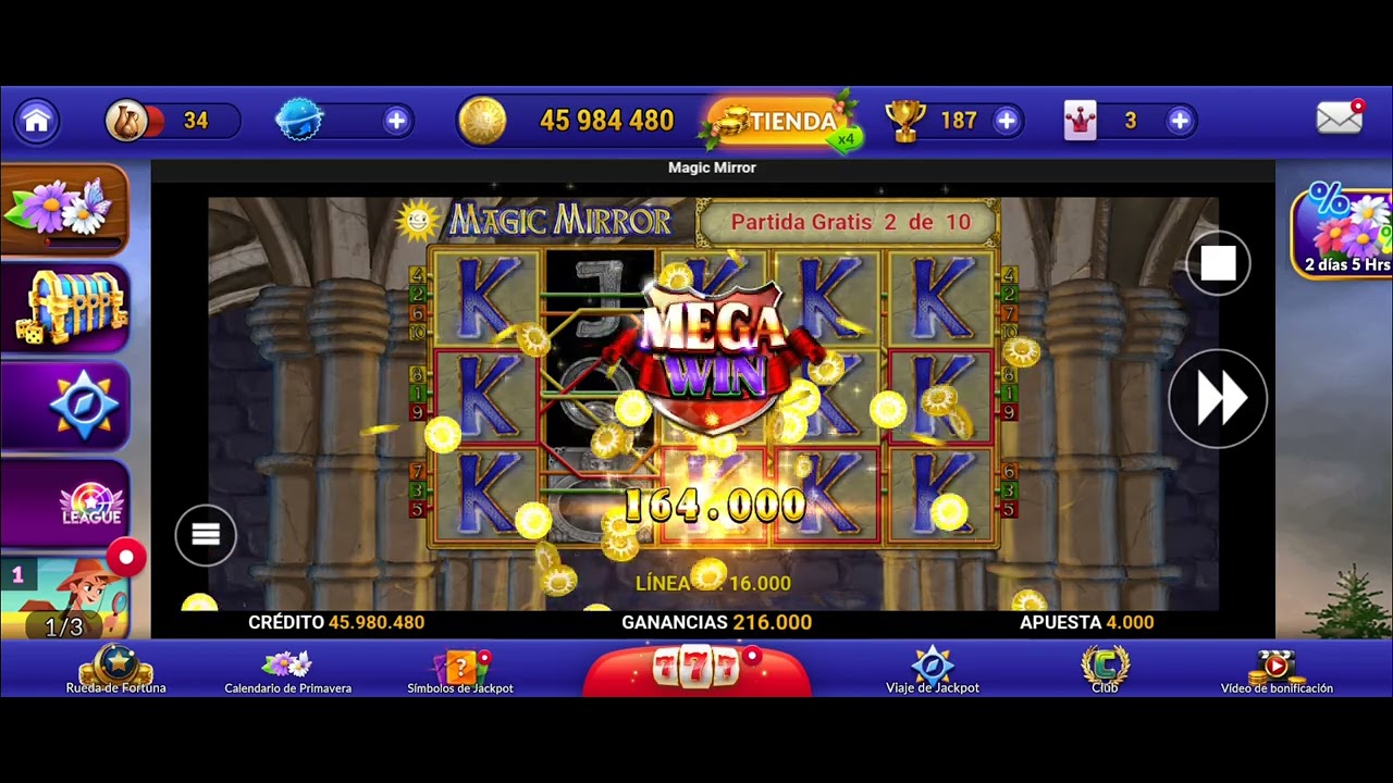 Magic mirror bonus de la K mega win - YouTube