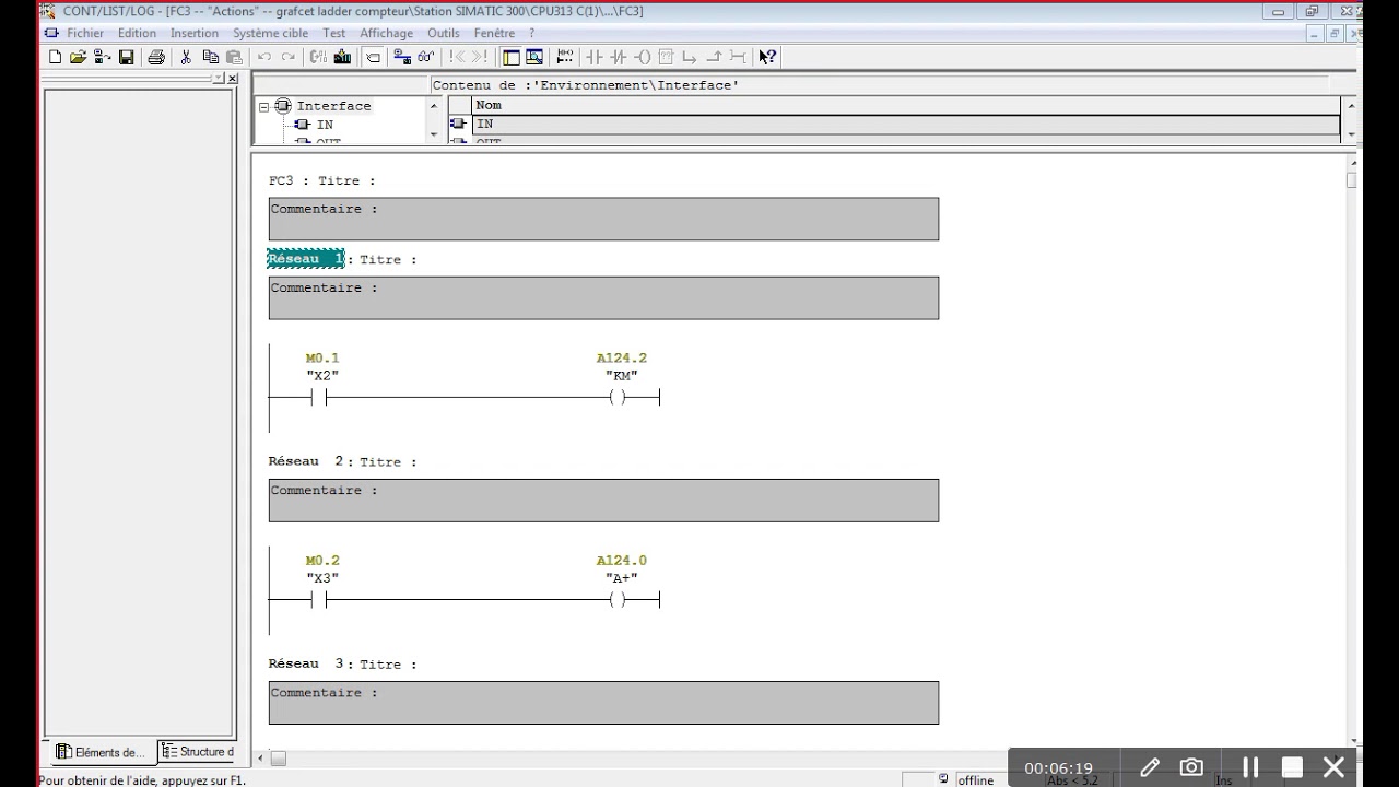 7 traduction grafcet en ladder (utilisation d'un compteur) - YouTube