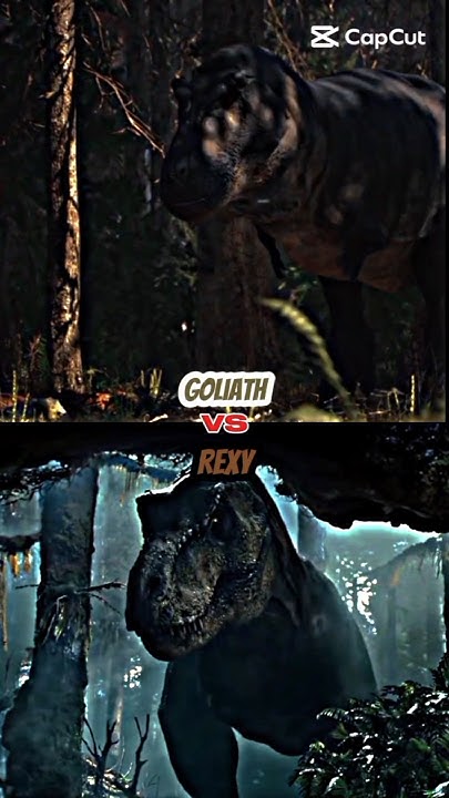 Goliath VS Rexy #shorts #edit #battle #trex #rexy #jurassicworld - YouTube