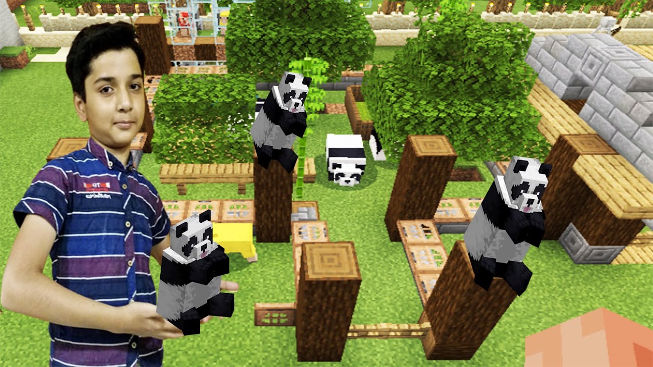 How to Build a Panda Enclosure in Minecraft | I Made Island For Panda ...