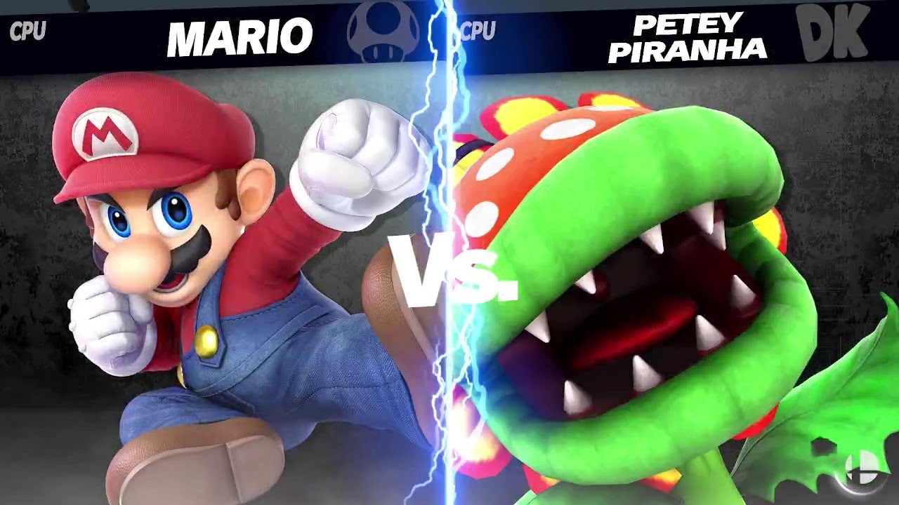 Super Smash Bros Ultimate: Mario Vs Petey Piranha - YouTube