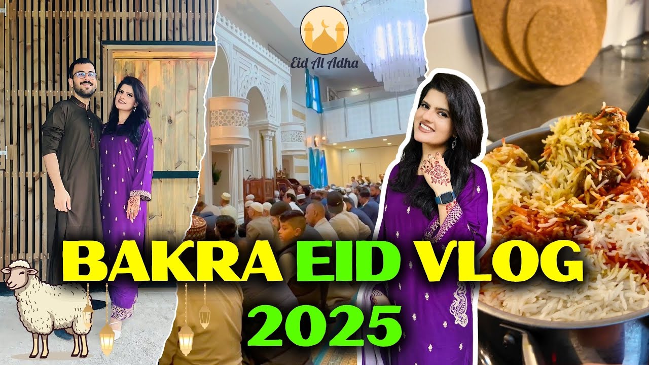 BAKRA EID Vlog Norway 2025| Mehndi Stickers, Desi Breakfast & Biryani ...