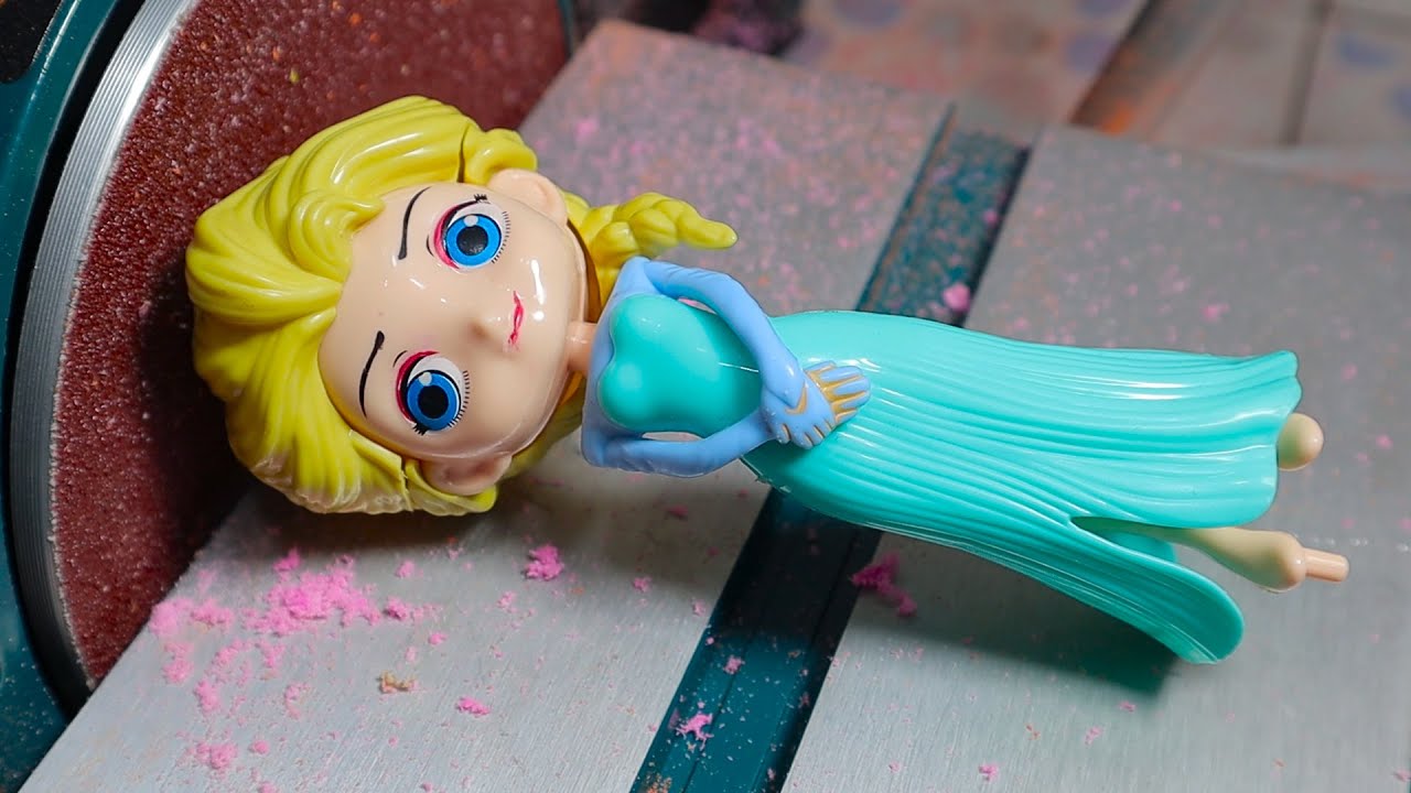 Stubborn Sander destroy Elsa doll | Sanding Everything 12 - YouTube