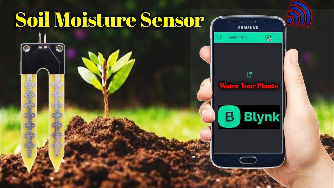 Nodemcu ESP8266 Soil Moisture |Water Plants Notification |Blynk - YouTube
