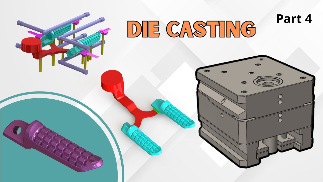 Die Casting in SolidWorks - FootRest part 4/4 - YouTube