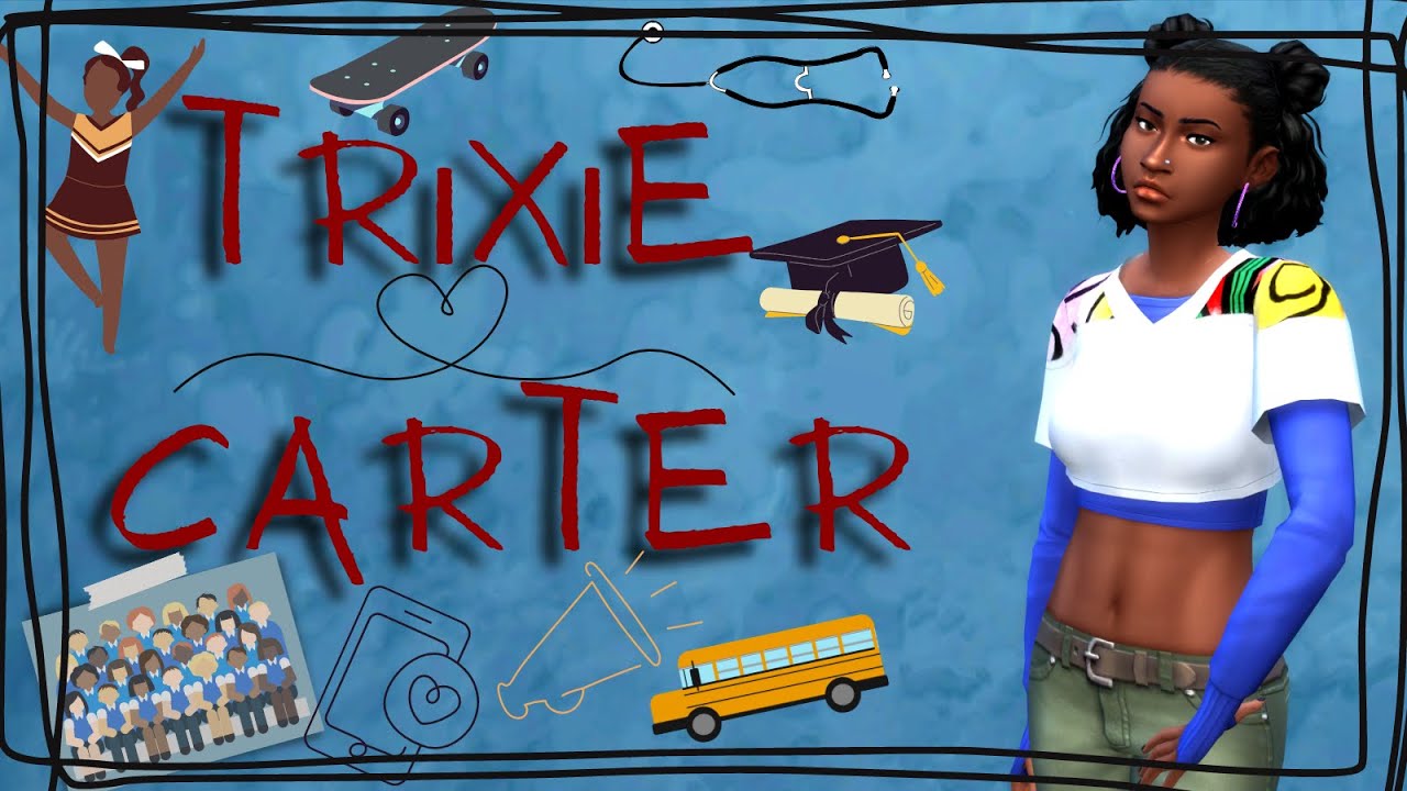 Sims 4 CAS | Trixie Carter (American Dragon Jake Long) - YouTube