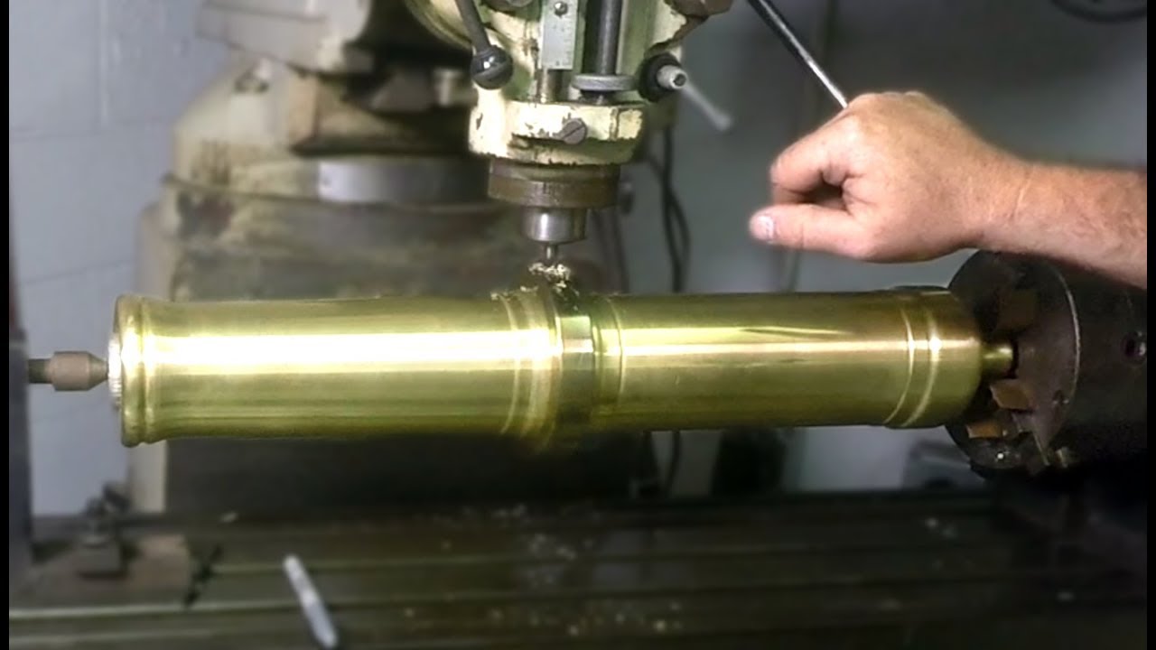Building an historic brass cannon Ep 5 - finishing the barrel - YouTube