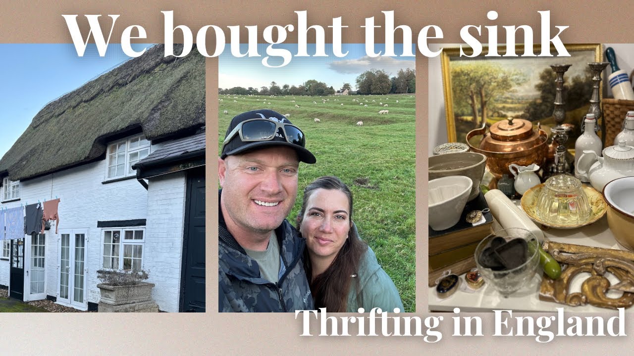 We bought the kitchen sink! Cottage Tour - Thrifting in England - Day ...