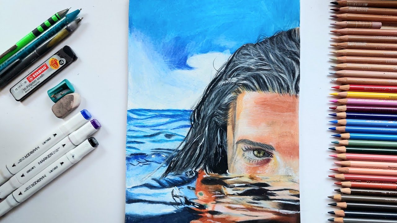 Drawing Portrait of Beautiful Girl | Zara Dragon - YouTube