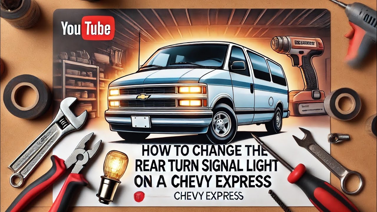 How to replace the rear turn signal on a 2018 chevy express - YouTube