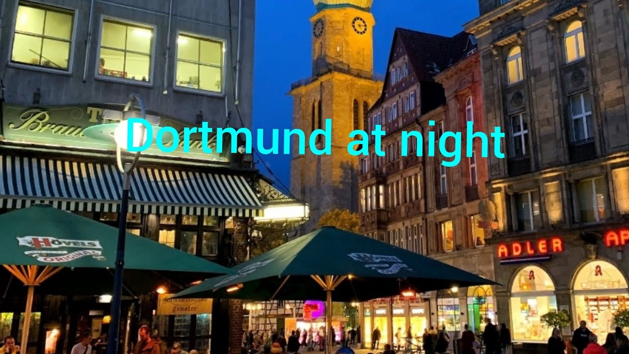 Dortmund at night ( Peaceful, simple, and happy.) - YouTube