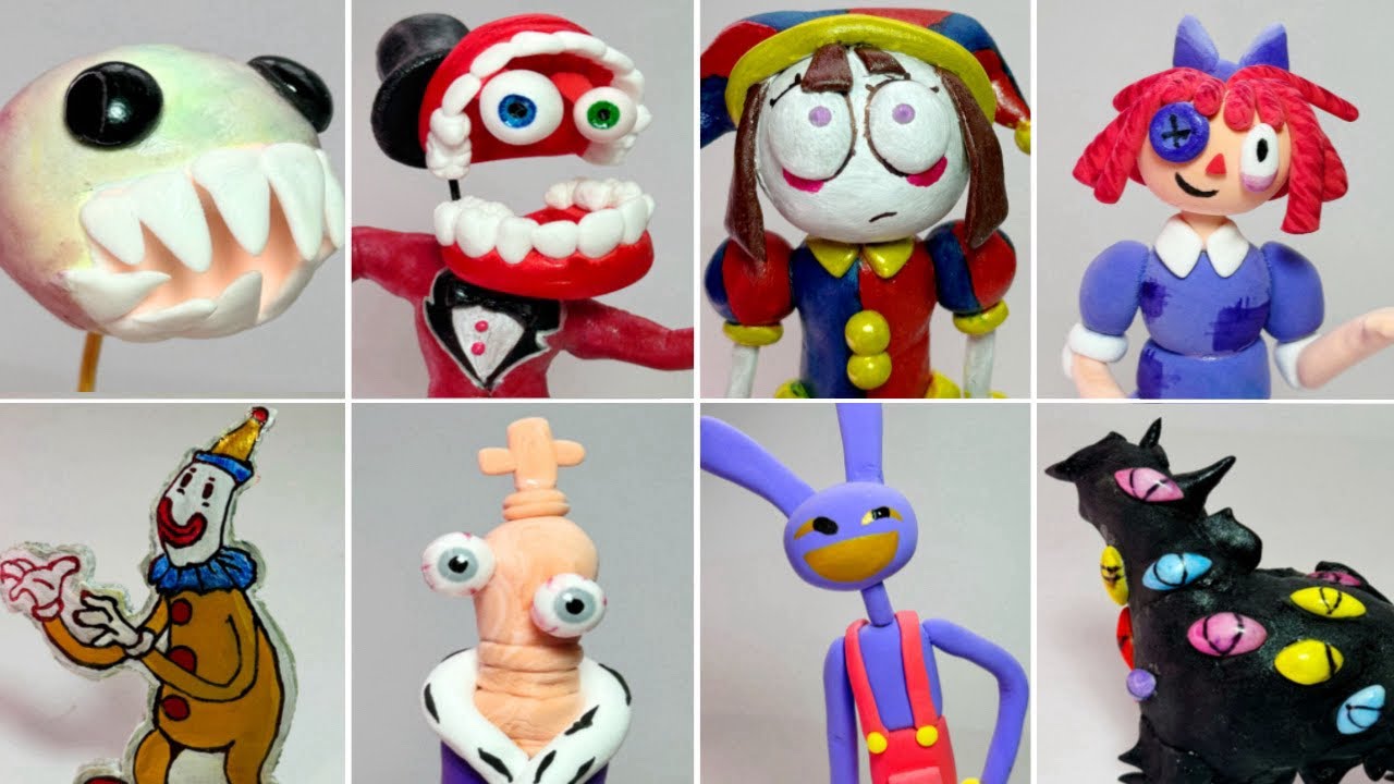 Making THE AMAZING DIGITAL CIRCUS: PILOT All Figures - YouTube