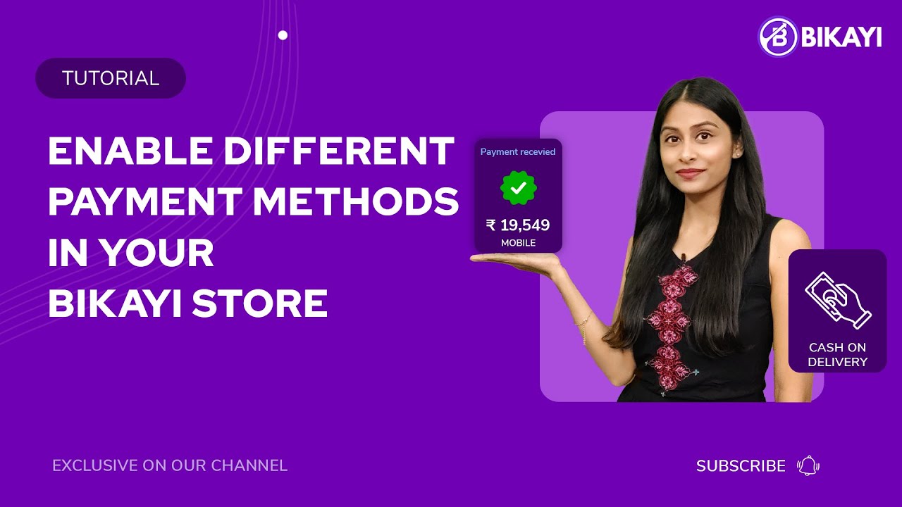 How to enable payments and choose from different payment modes on ...