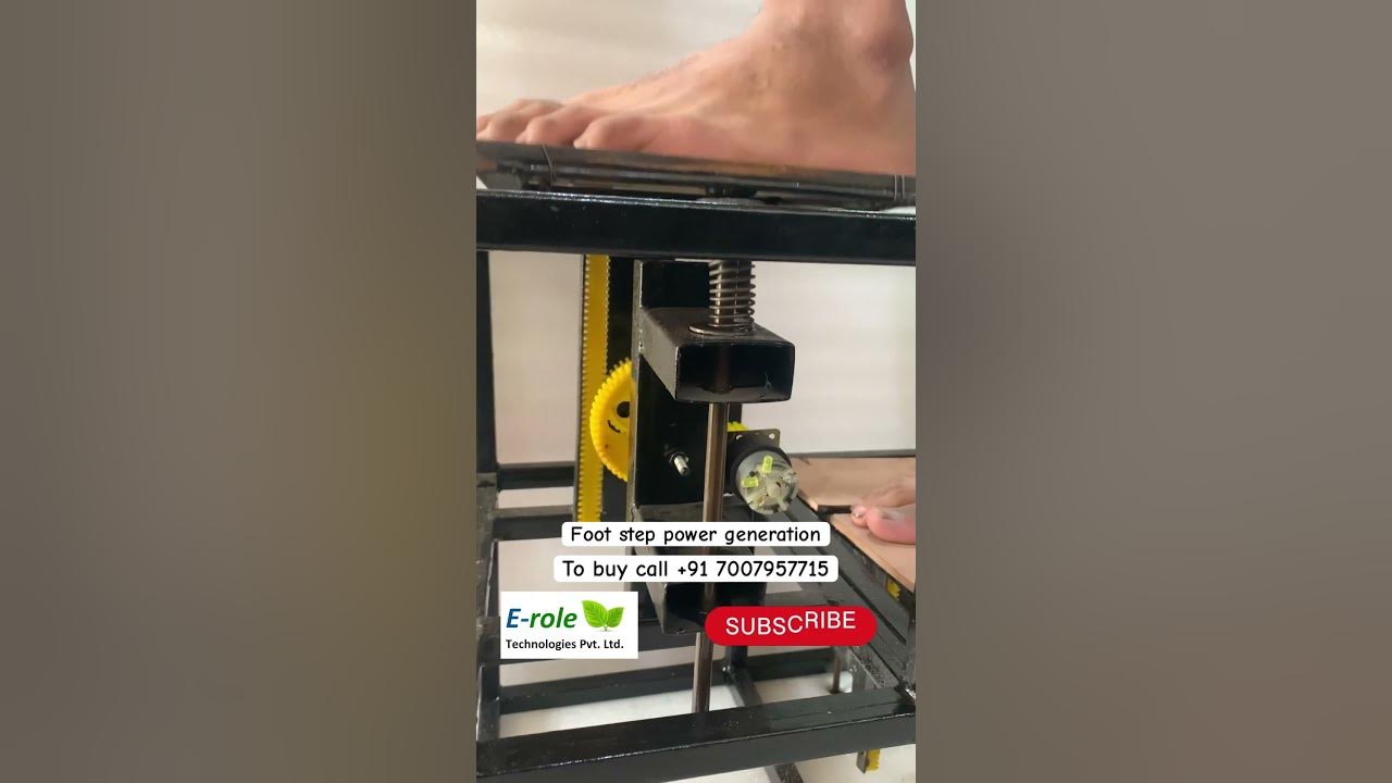 Foot step power generation mechanical engineering final year project ...