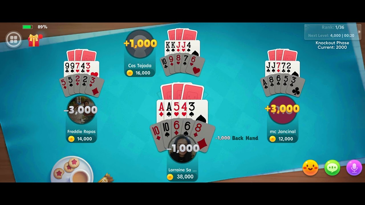 Full House & Straight Flush(Tongits Go)! - YouTube