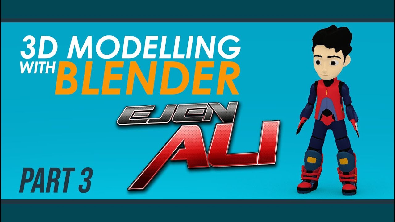 Ejen Ali : Agent Ali Modelling Character - 3D Modelling with Blender ...