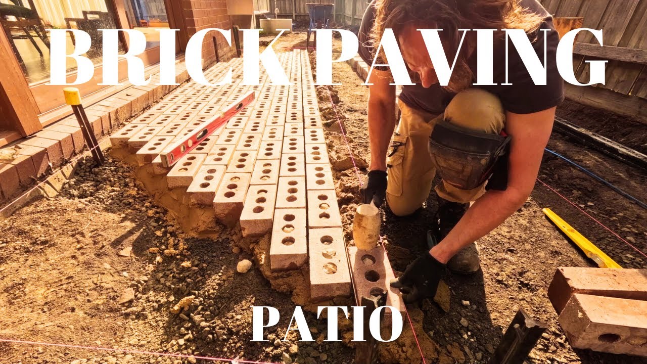 Unique Patio Design with Salvaged 1970s Bricks | Timelapse ...