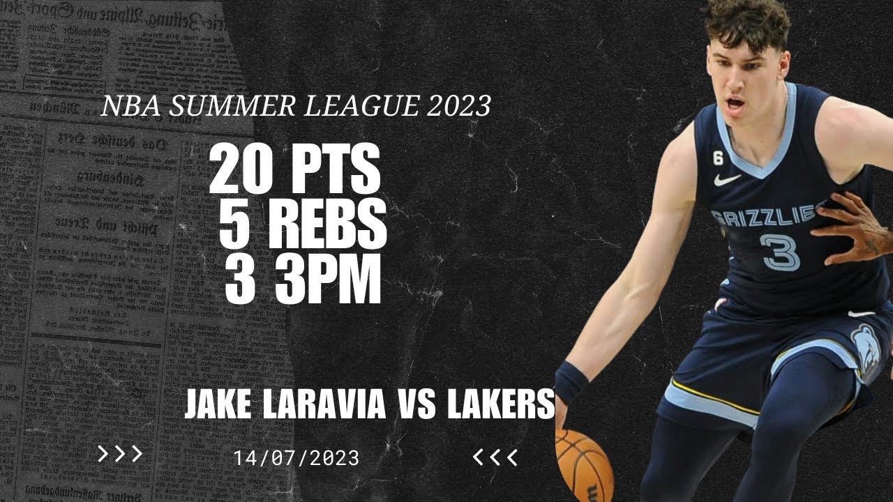 Jake LaRavia 20 pts 5 rebs 3 3pm vs Lakers NBA Summer League - YouTube