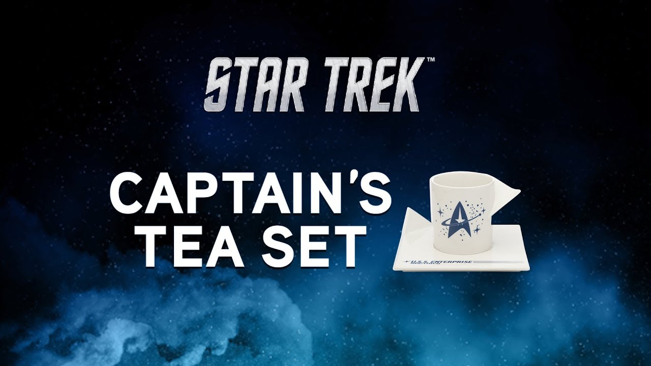 Star Trek Captain's Tea Set from ThinkGeek - YouTube