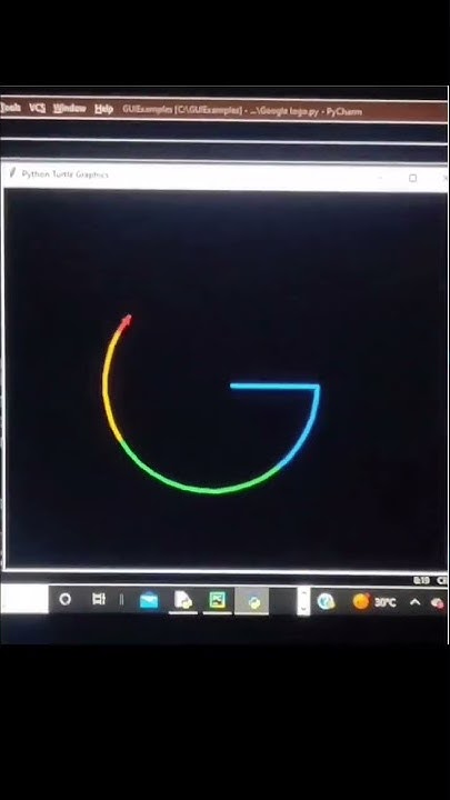 Draw google logo with Python #python #logo #google - YouTube