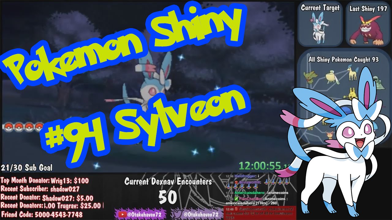 Live Shiny Sylveon/Eevee 50 Dexnav - Pokemon Omega Ruby & Alpha ...