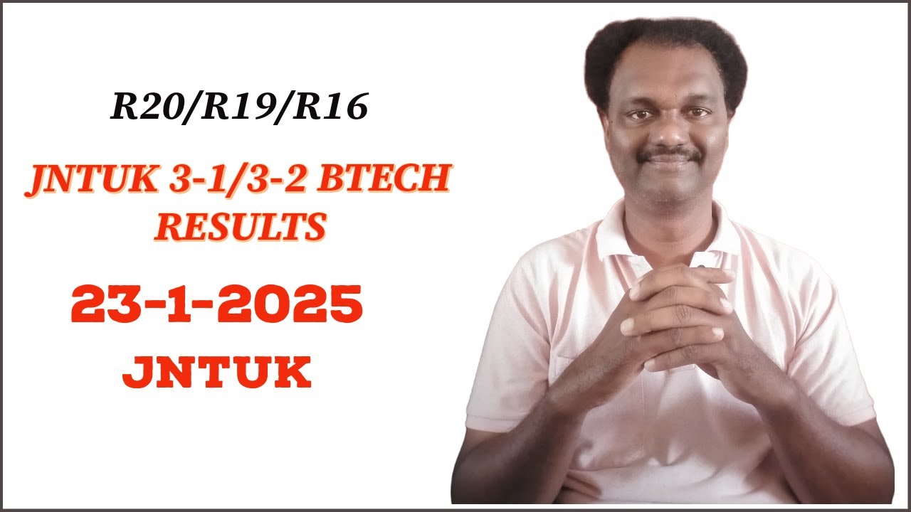 JNTUK 3-1/3-2 BTECH RESULTS #jntuk - YouTube