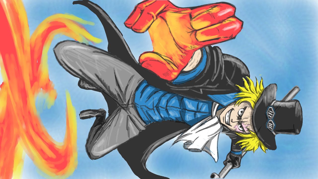 Drawing Sabo One Piece - YouTube