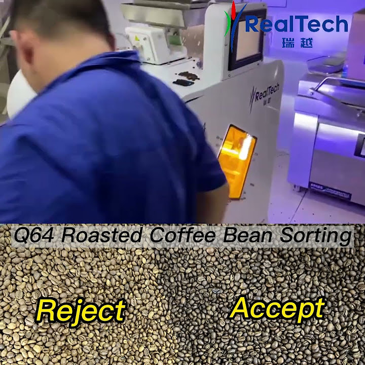 Q64 Coffee Bean Color Sorter Machine - YouTube