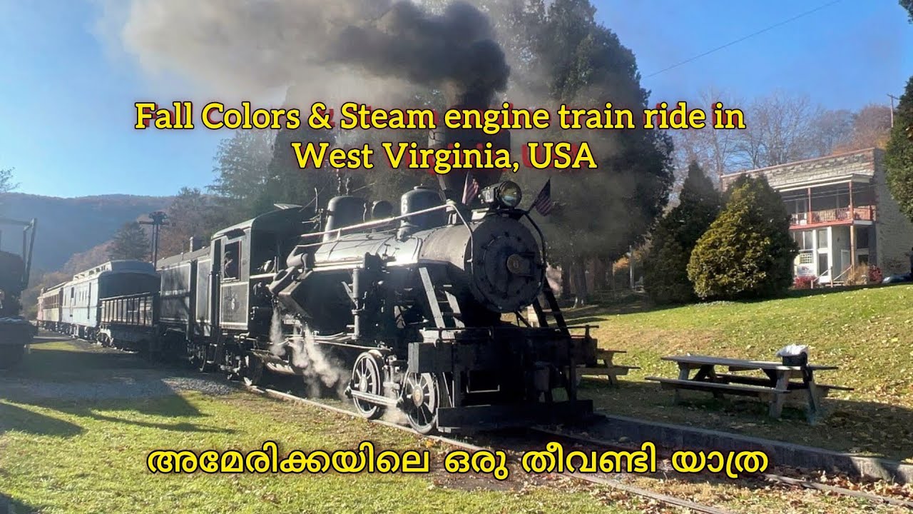 Fall colors and Steam engine train ride in West Virginia - YouTube