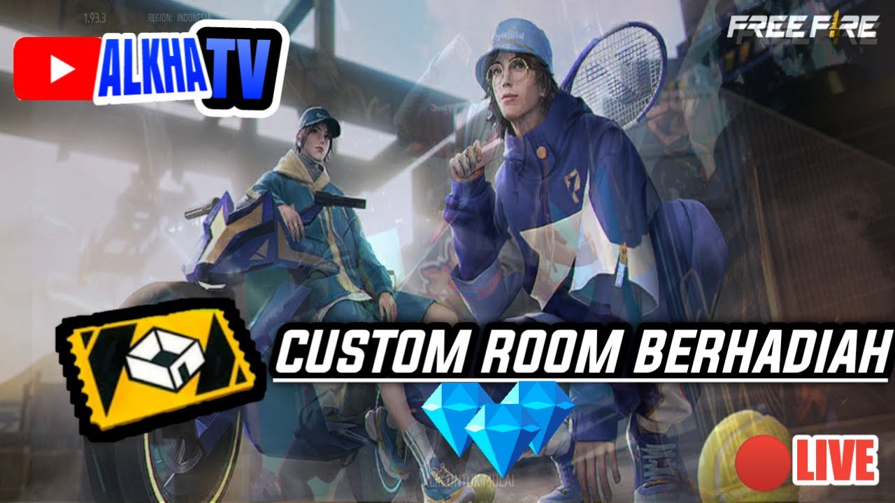 🔴LIVE FF CUSTOM ROOM BERHADIAH DIAMOND FREE FIRE!!#344 - YouTube