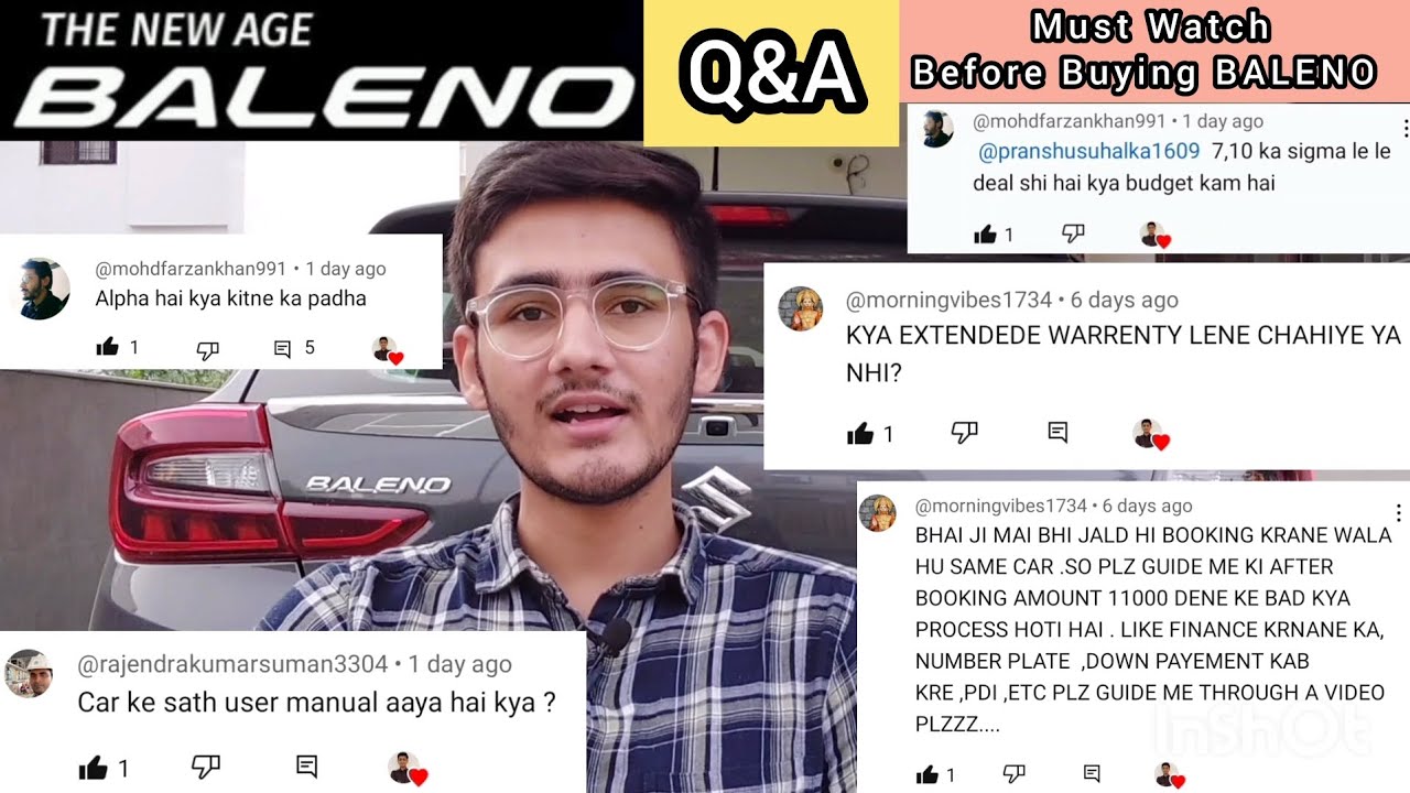 BALENO's Frequently Asked Questions | Q&A | Must Watch Before Buying ...