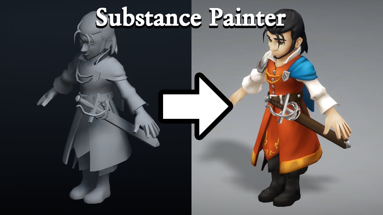 Texture Painting - Stylized RPG Character - YouTube